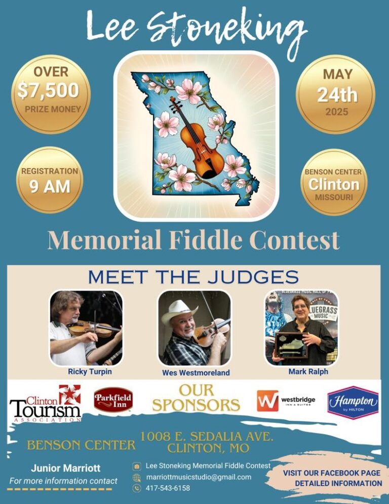 Lee Stoneking Memorial Fiddle Contest - Welcome to Clinton, Missouri